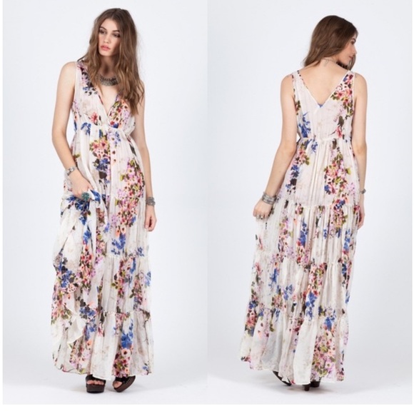 RAGA | Dresses | Raga Feeling Floral Tiered Maxi Dress | Poshmark